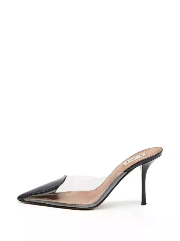 Alaïa Le Cœur Patent Leather Mules - Black