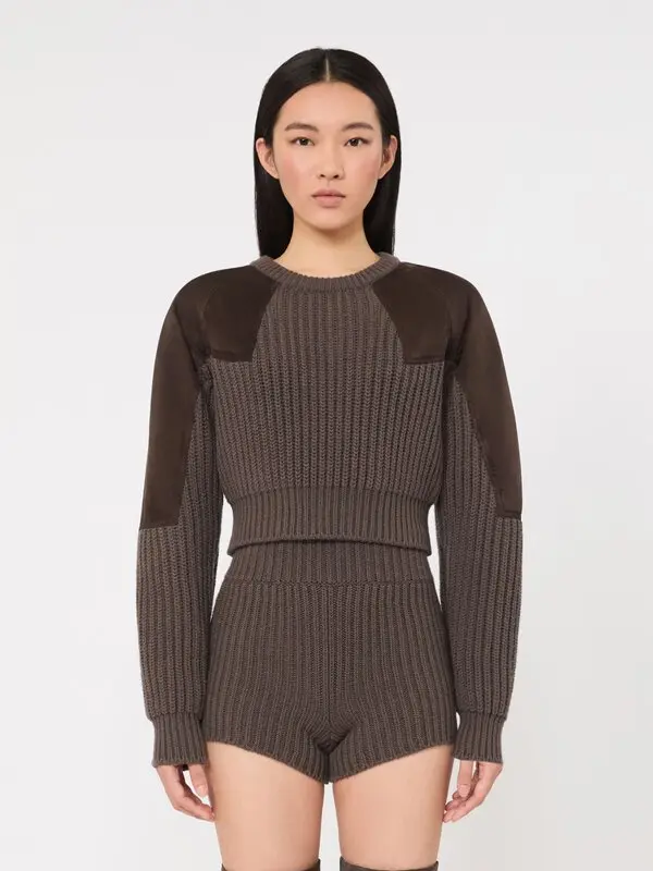 Max Mara Wool And Cashmere Ribbed Jumper
