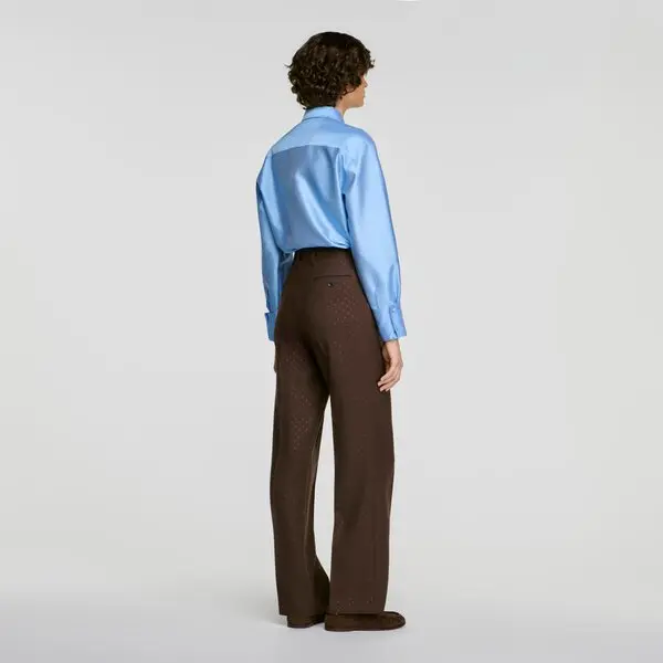 Sandro Rhinestone Suit Trousers