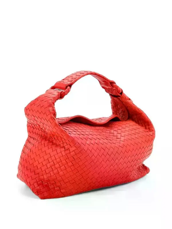 Bottega Veneta Sloane Intrecciato Nappa Medium Hobo Bag - Red