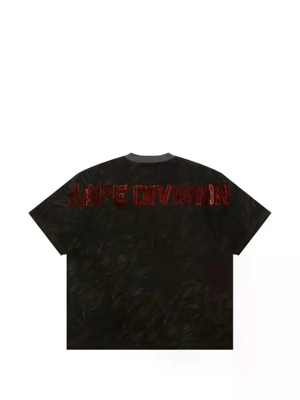 AAPE BY *A BATHING APE Heavy-washed Logo-patch T-shirt