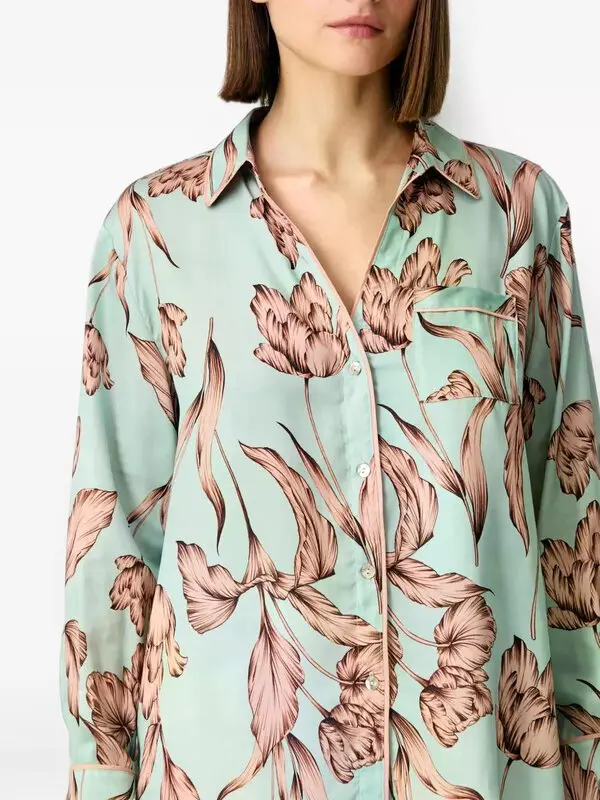Chantelle Eliot Floral-print Pajama Shirt