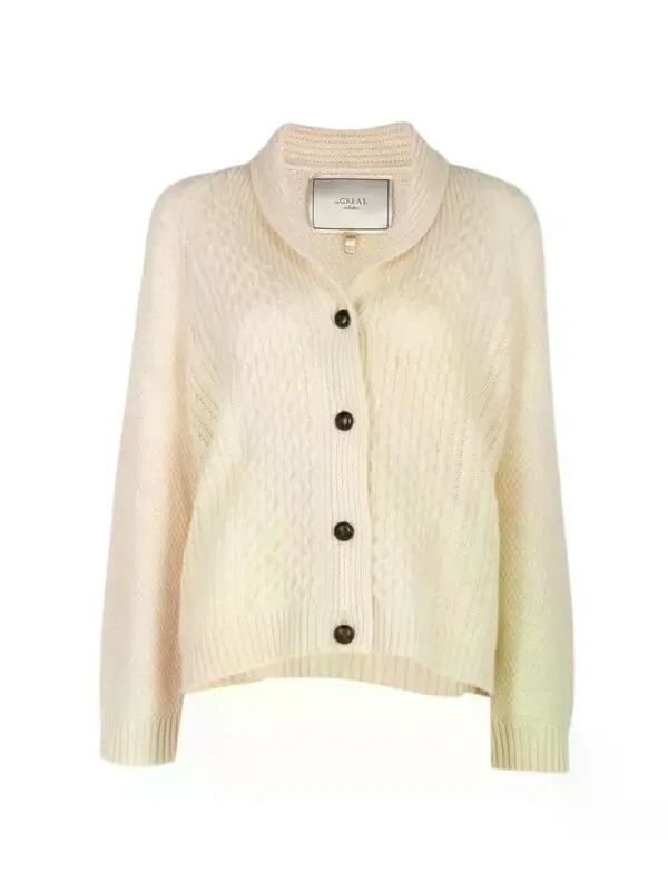 The Great. Cable Lodge Cardigan - Neutrals