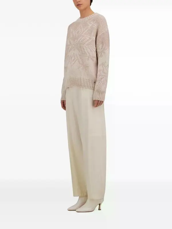 Herno Snowflake-motif Vanisé-inlay Sweater