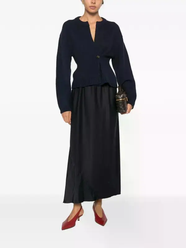 FRANCESCA MARCHISIO Panelled Wool Maxi Skirt