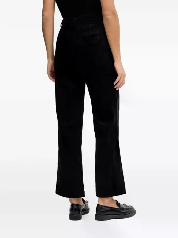 Sisley Corduroy-texture Straight-leg Trousers