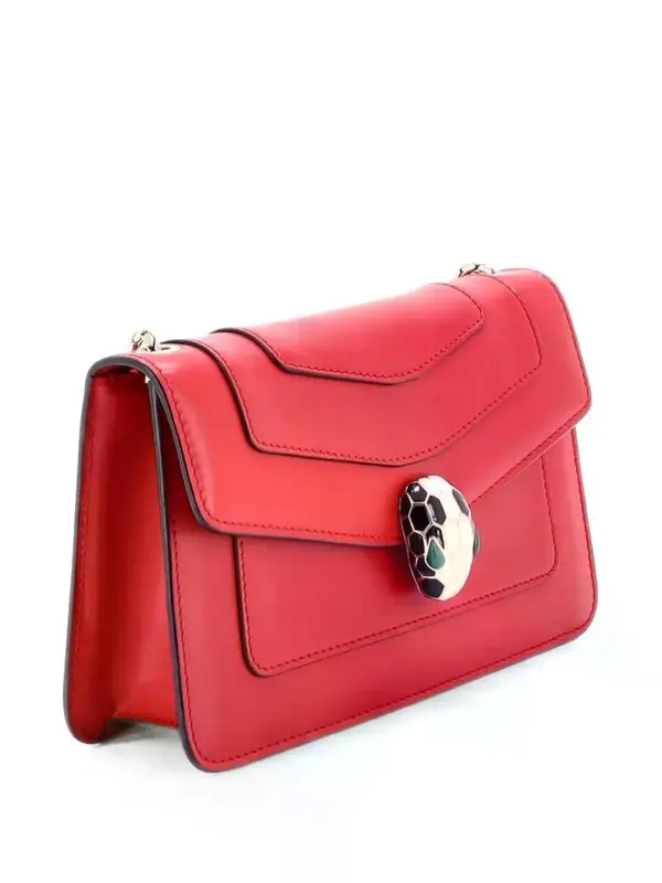 BVLGARI Serpenti Leather Small Crossbody Bag