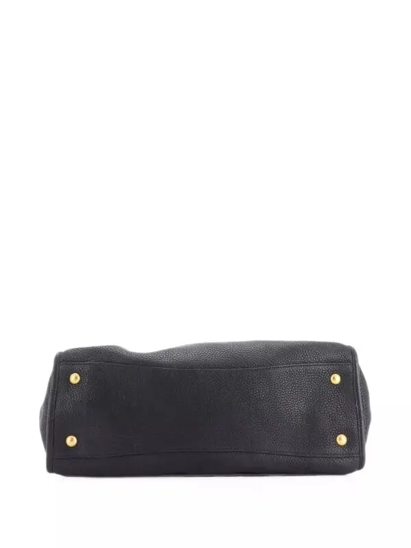 Prada Front Zip Convertible Vitello Phenix Medium Satchel