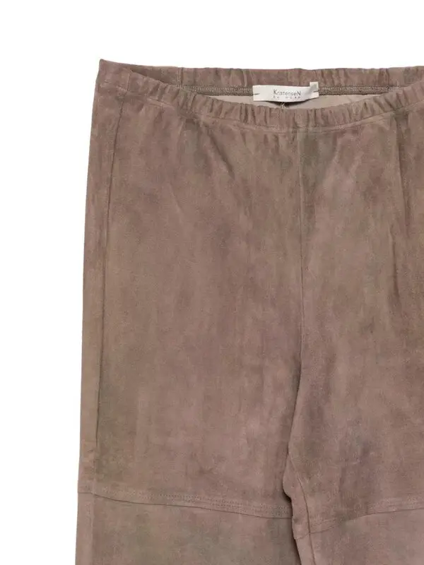 Kristensen Du Nord Seam-detail Suede Trousers