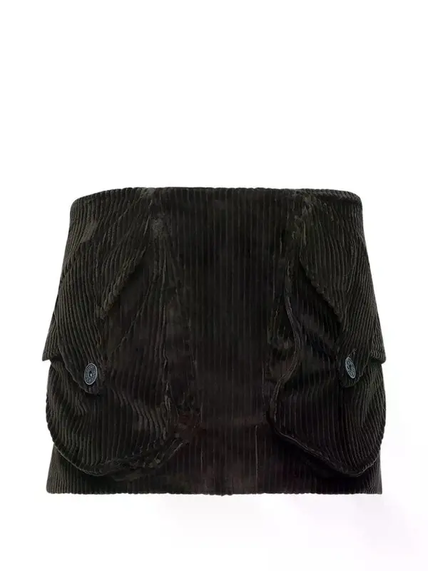 Vaquera Corduroy Pocket-detail Skirt