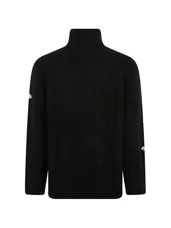P.a.r.o.s.h Floral-embroidered Roll-neck Sweater