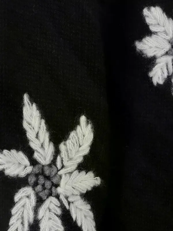 P.a.r.o.s.h Floral-embroidered Roll-neck Sweater