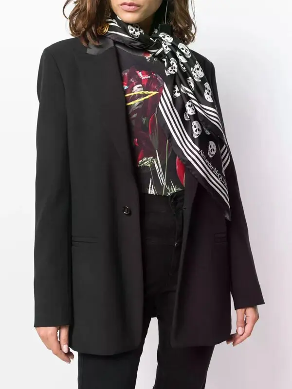 Alexander McQueen Mini Skull Print Scarf