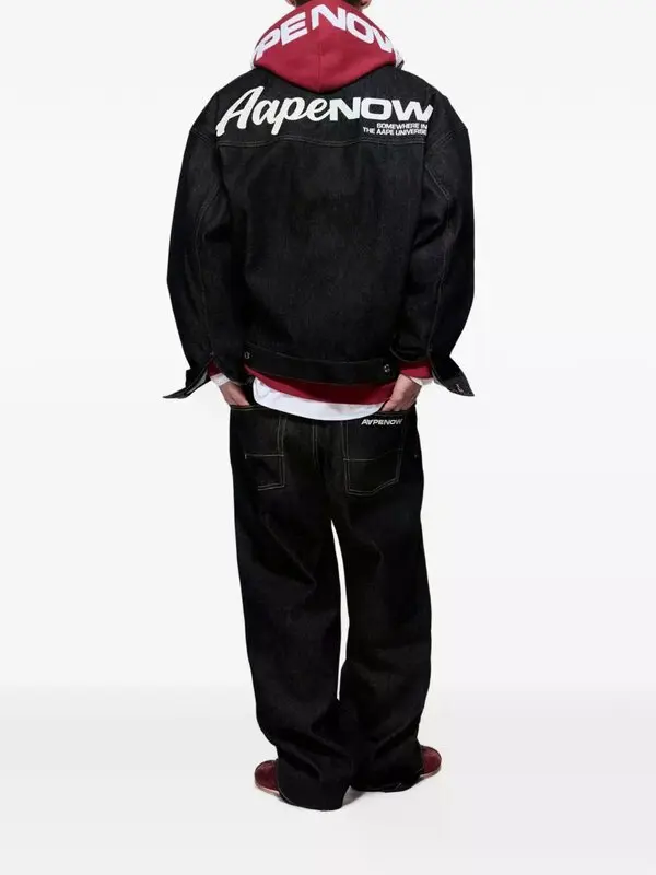 AAPE BY *A BATHING APE Logo-print Denim Jacket