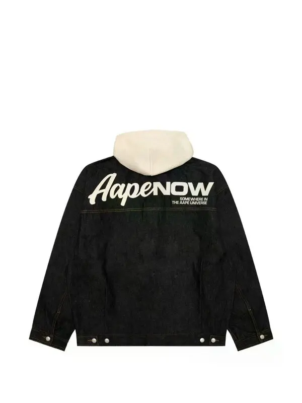 AAPE BY *A BATHING APE Logo-print Denim Jacket