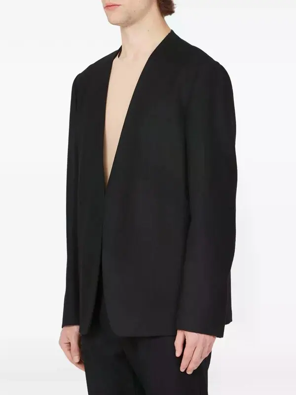 MAISON MARGIELA Collarless Signature Four-stitch Jacket