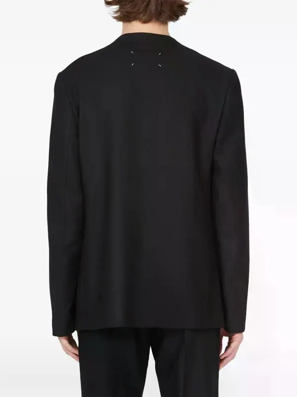 MAISON MARGIELA Collarless Signature Four-stitch Jacket
