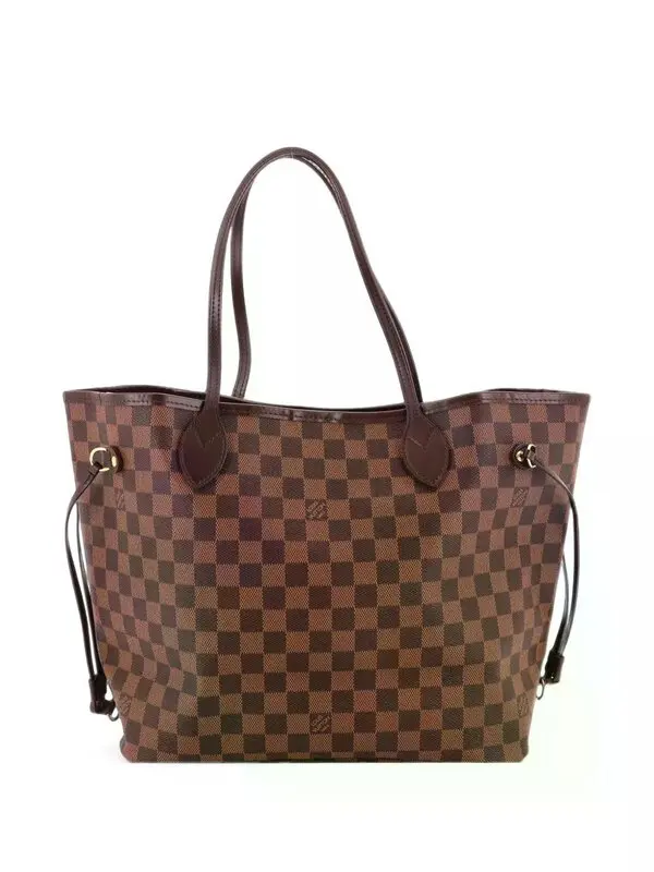 LOUIS VUITTON Neverfull Damier Mm Tote Bag - Brown