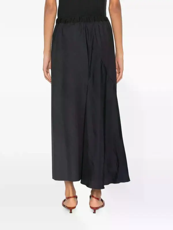 FRANCESCA MARCHISIO Pinstripe-pattern Panelled Midi Skirt
