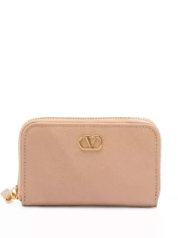 Valentino Garavani Vlogo Signature Leather Wallet