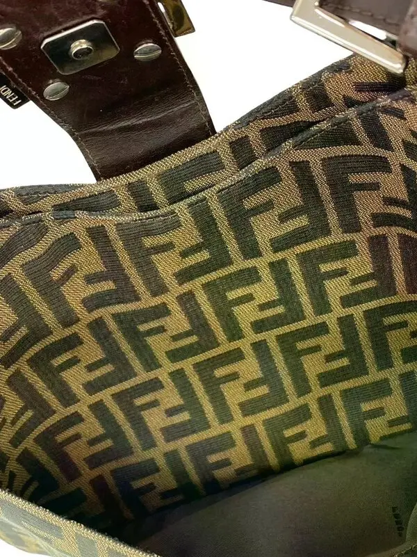 Fendi 2000-2010 Zucca Canvas Shoulder Bag