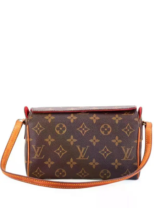 LOUIS VUITTON Recital Handbag Monogram Canvas Shoulder Bag - Brown