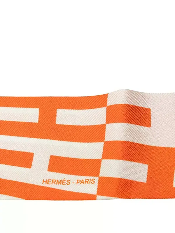 Hermès 2000-2026 Op H Silk Twilly Scarf Scarves