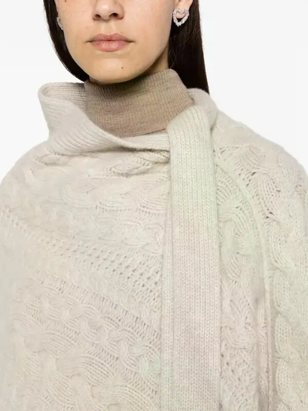 Ermanno Scervino Cable-knit Cape