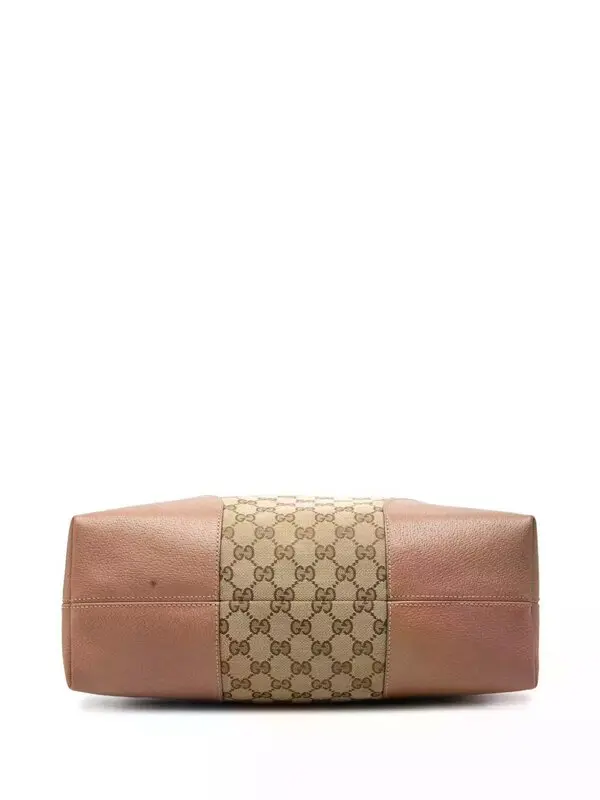 Gucci 2000-2015 Medium Gg Canvas Bree Dome Tote Bag