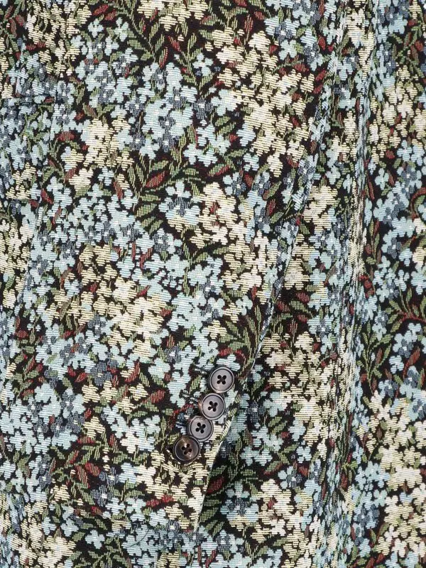 Dries Van Noten Floral Double-breasted Coat