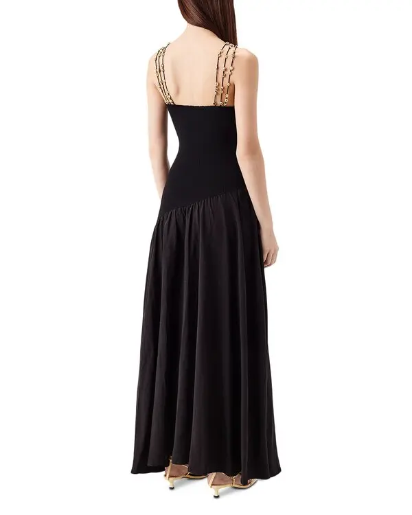 Tresse Strappy Asymmetrical Mixed Media Dress