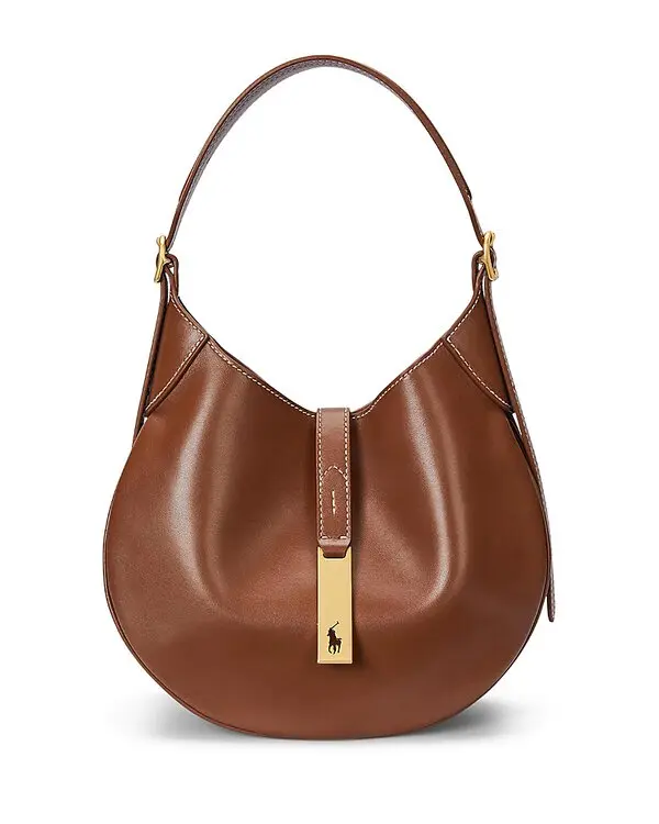 Polo Ralph Lauren Polo Id Leather Small Shoulder Bag - Cuoio