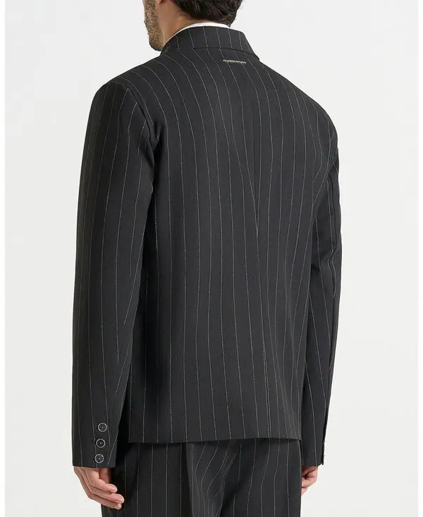 Manière De Voir Gaston Double Breasted Pinstripe Suit Jacket