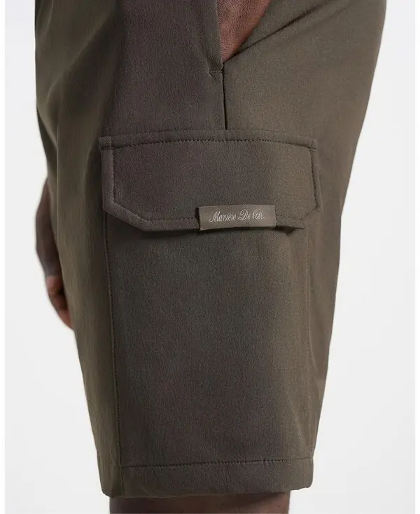 Manière De Voir Dimitri Technical Cargo Shorts - Olive