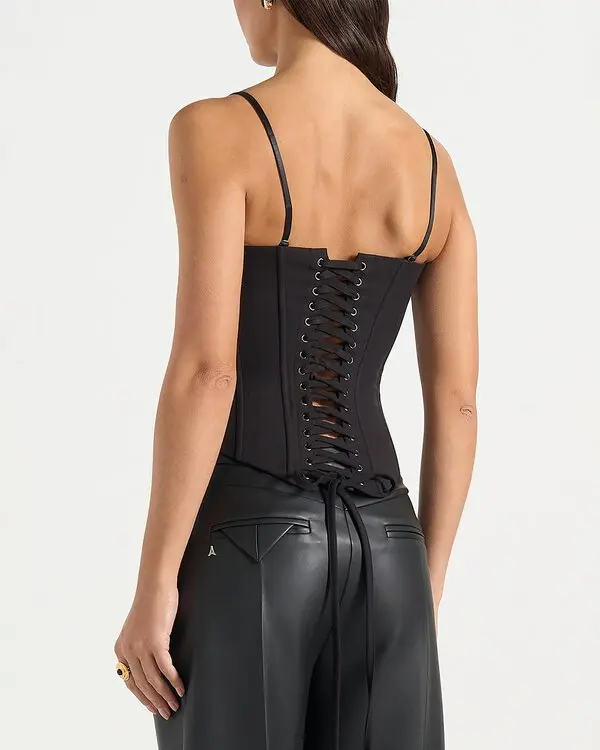 Manière De Voir Scarlett Tailored Lace Up Corset