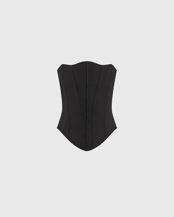 Manière De Voir Scarlett Tailored Lace Up Corset