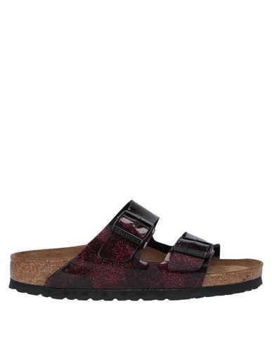 BIRKENSTOCK Sandals Burgundy Size Textile Fibers - Red