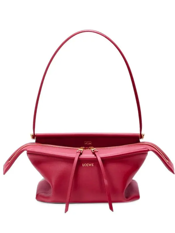 Loewe Whisker Small Leather Shoulder Bag - Red