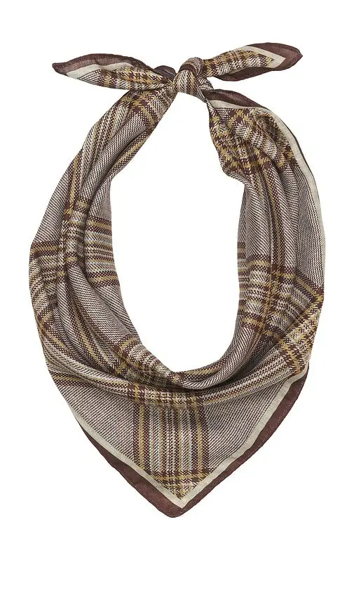 PETIT MOMENTS Plaid Scarf In Neutral - Multi