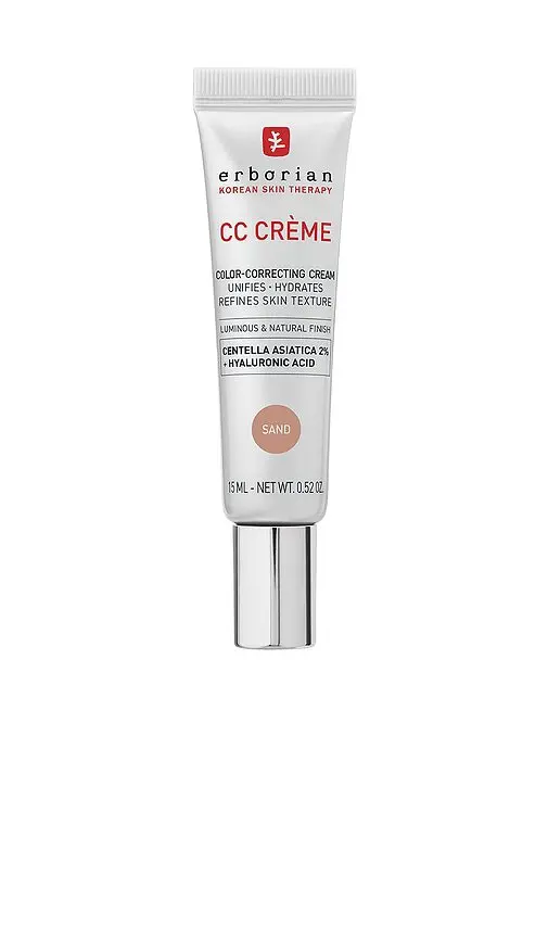 ERBORIAN Travel Cc Cream Color-corrector With Korean 2% Centella Asiatica & Hyaluronic Acid - Sand