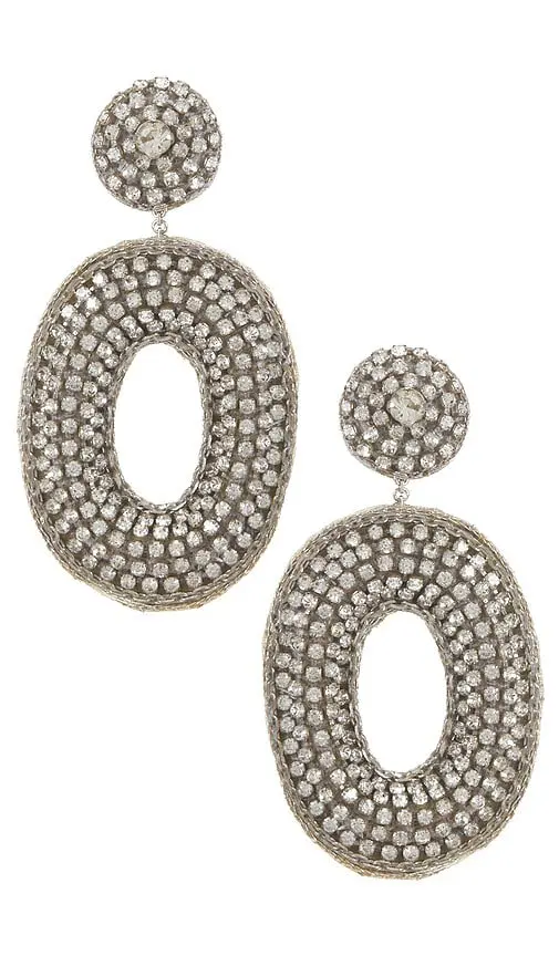Deepa Gurnani Odeya Earrings In Metallic