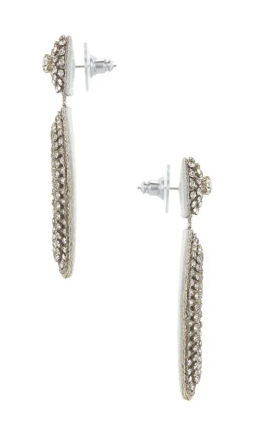 Deepa Gurnani Odeya Earrings In Metallic