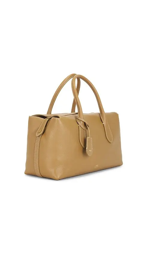 Polo Ralph Lauren Soft Smooth Calf Satchel Bag In Brown
