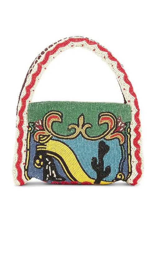 ALEMAIS Ace Beaded Barrel Bag