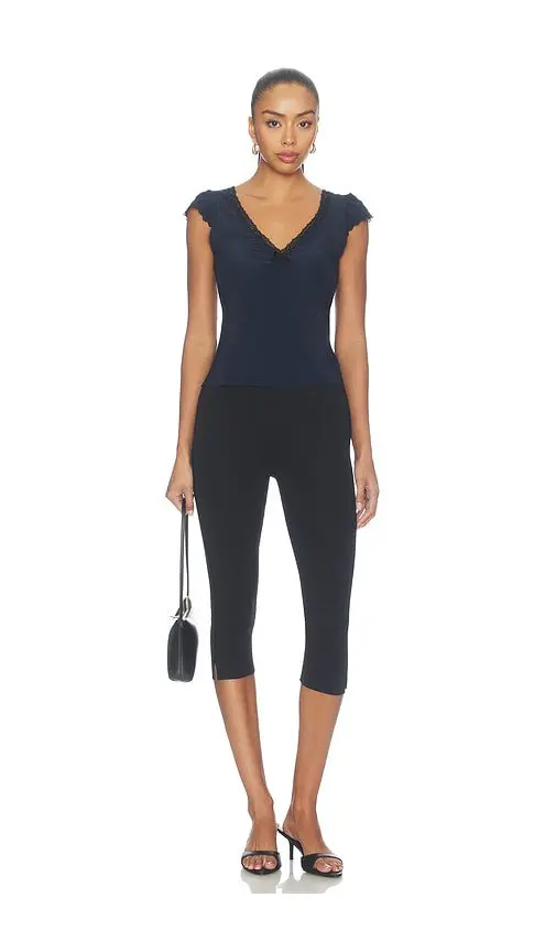 Madewell The Layton Top In Navy