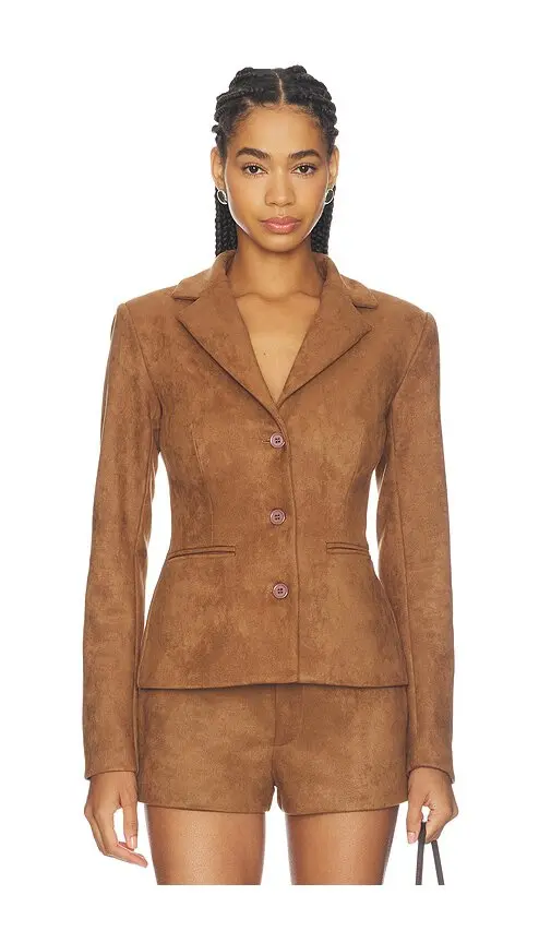 ALL THE WAYS Kylli Faux Suede Blazer