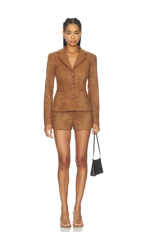 ALL THE WAYS Kylli Faux Suede Blazer