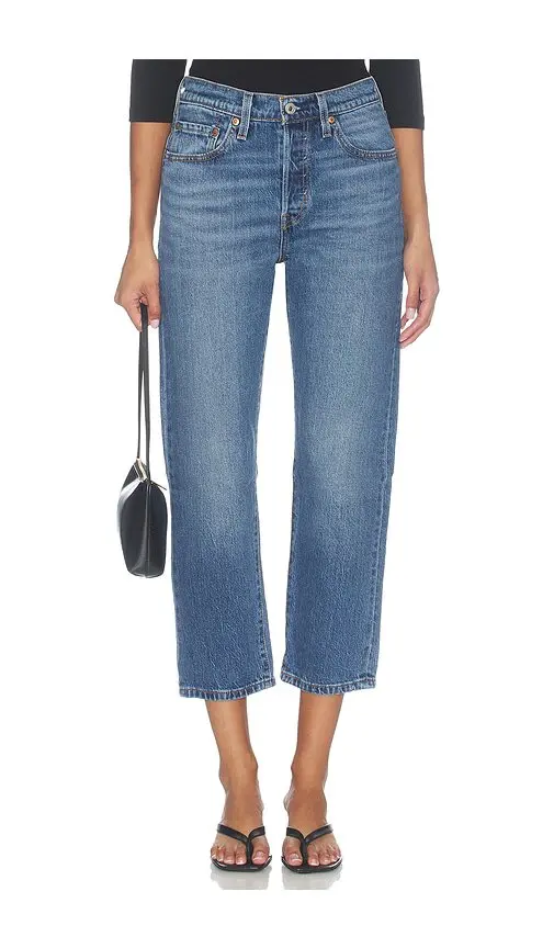 LEVI'S 501 Crop Straight Jean In Blue