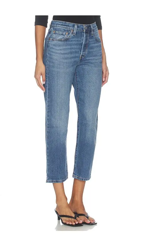 LEVI'S 501 Crop Straight Jean In Blue