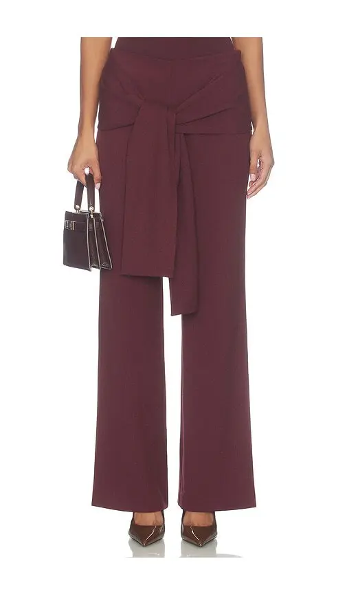 BENNI Verner Pant In Burgundy